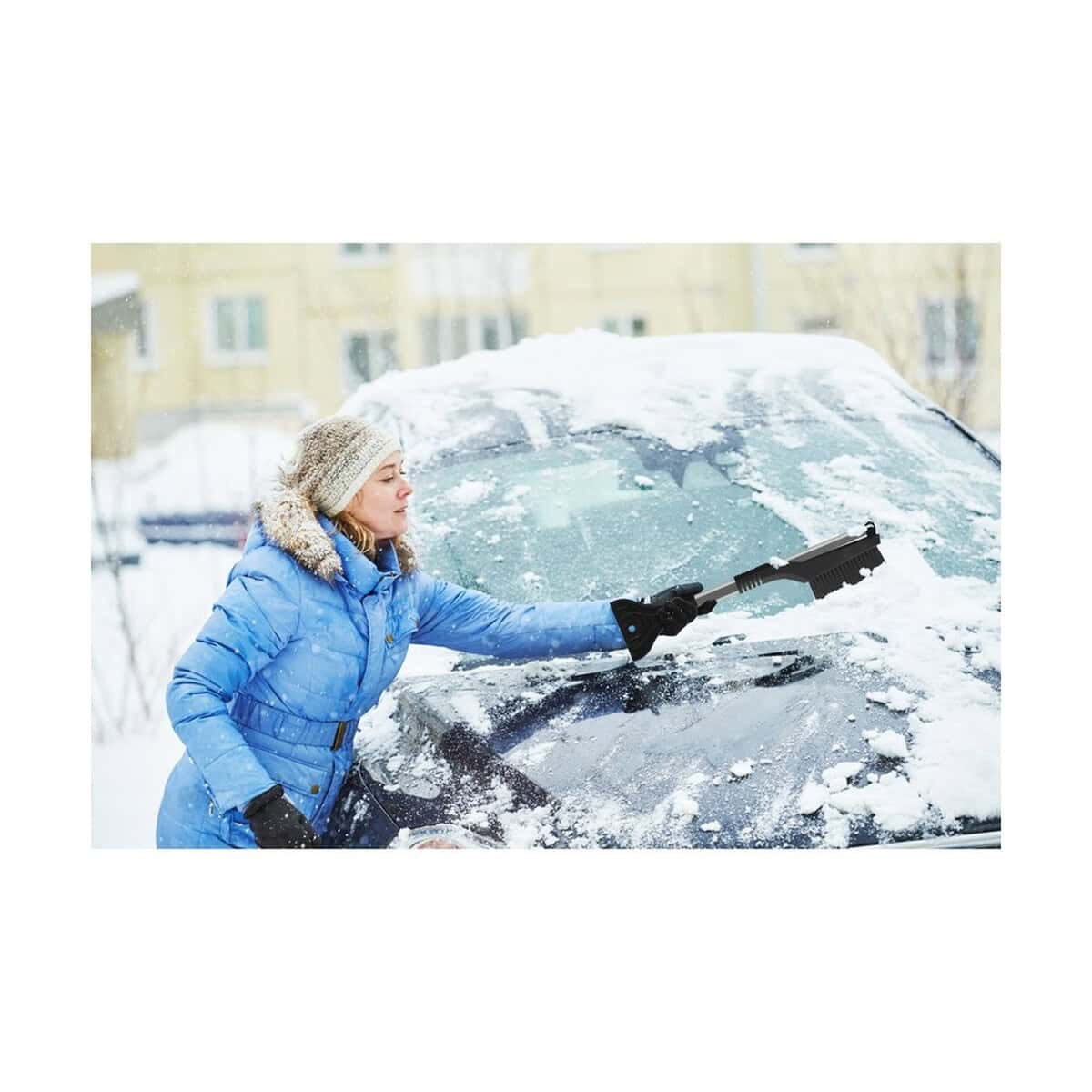 Skrobaczka i miotła do śniegu z logo ️